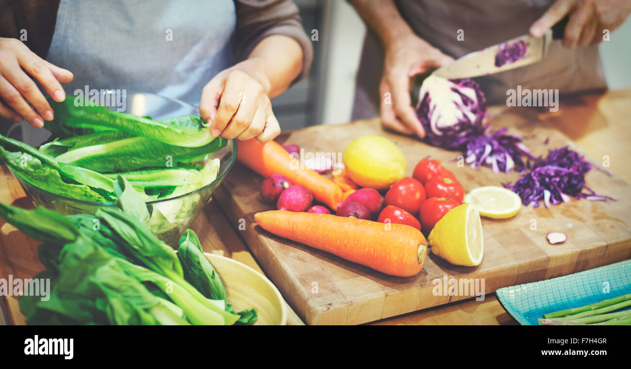 Family Cooking Kitchen Preparation Dinner Concept Stock Photo - Alamy