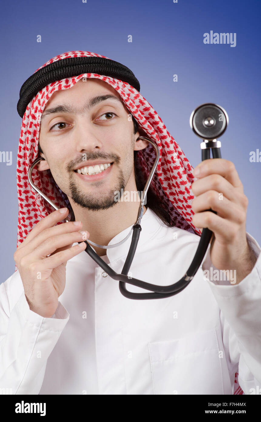 Arab doctor in studio shooting Stock Photo - Alamy