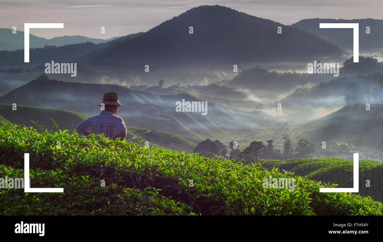 Camera Focus Frame Border Copy Space Concept Stock Photo - Alamy