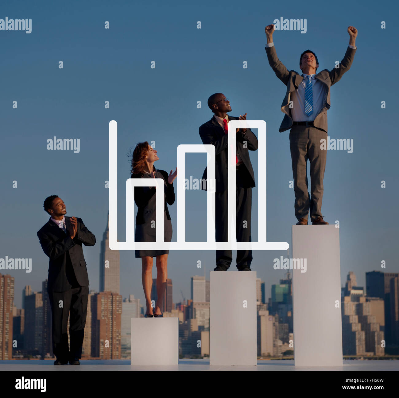 Bar Graph Marketing Analyzing Growth Increase Concept Stock Photo - Alamy