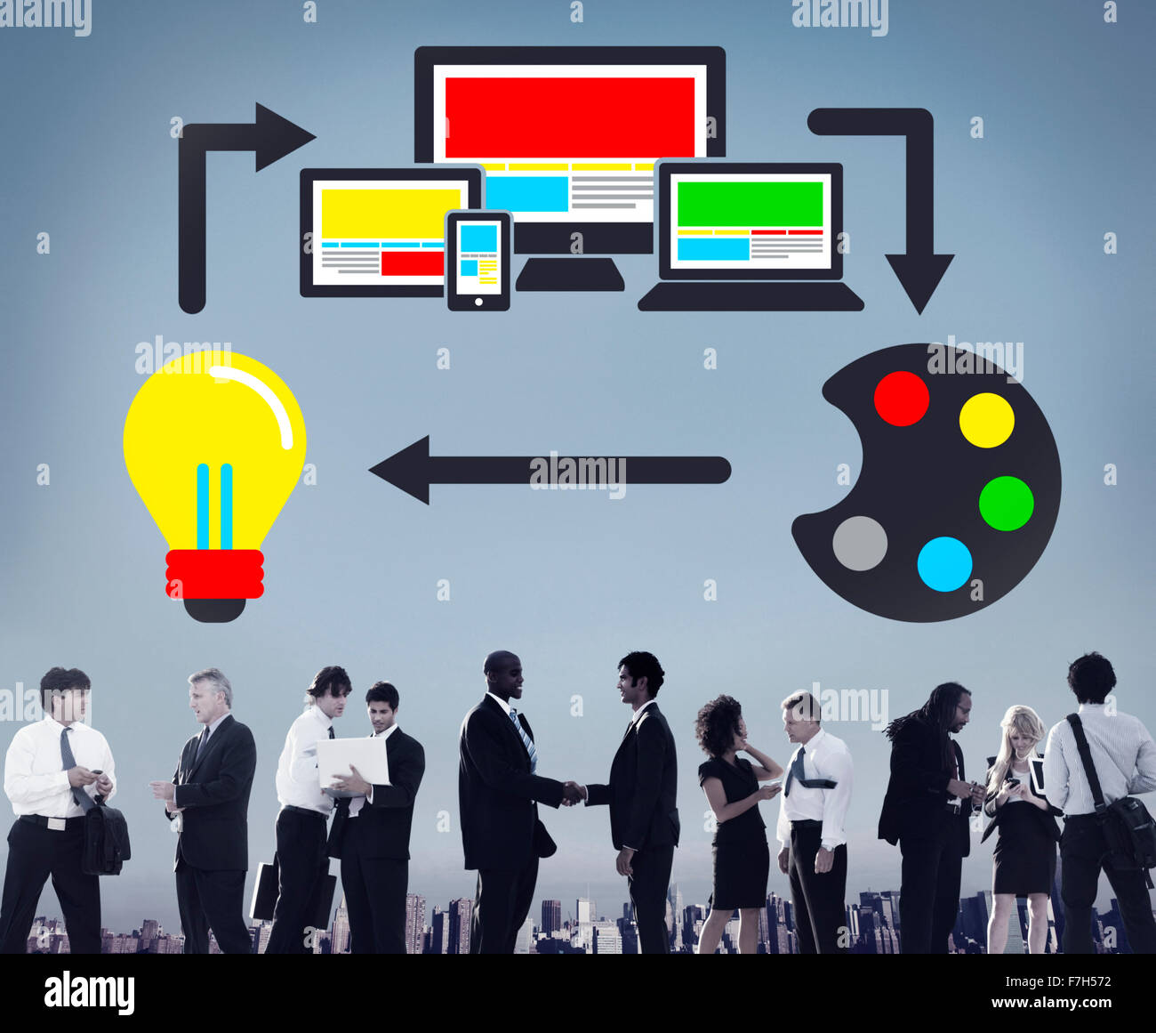 Web Design Online Technology Layout Design Concept Stock Photo - Alamy