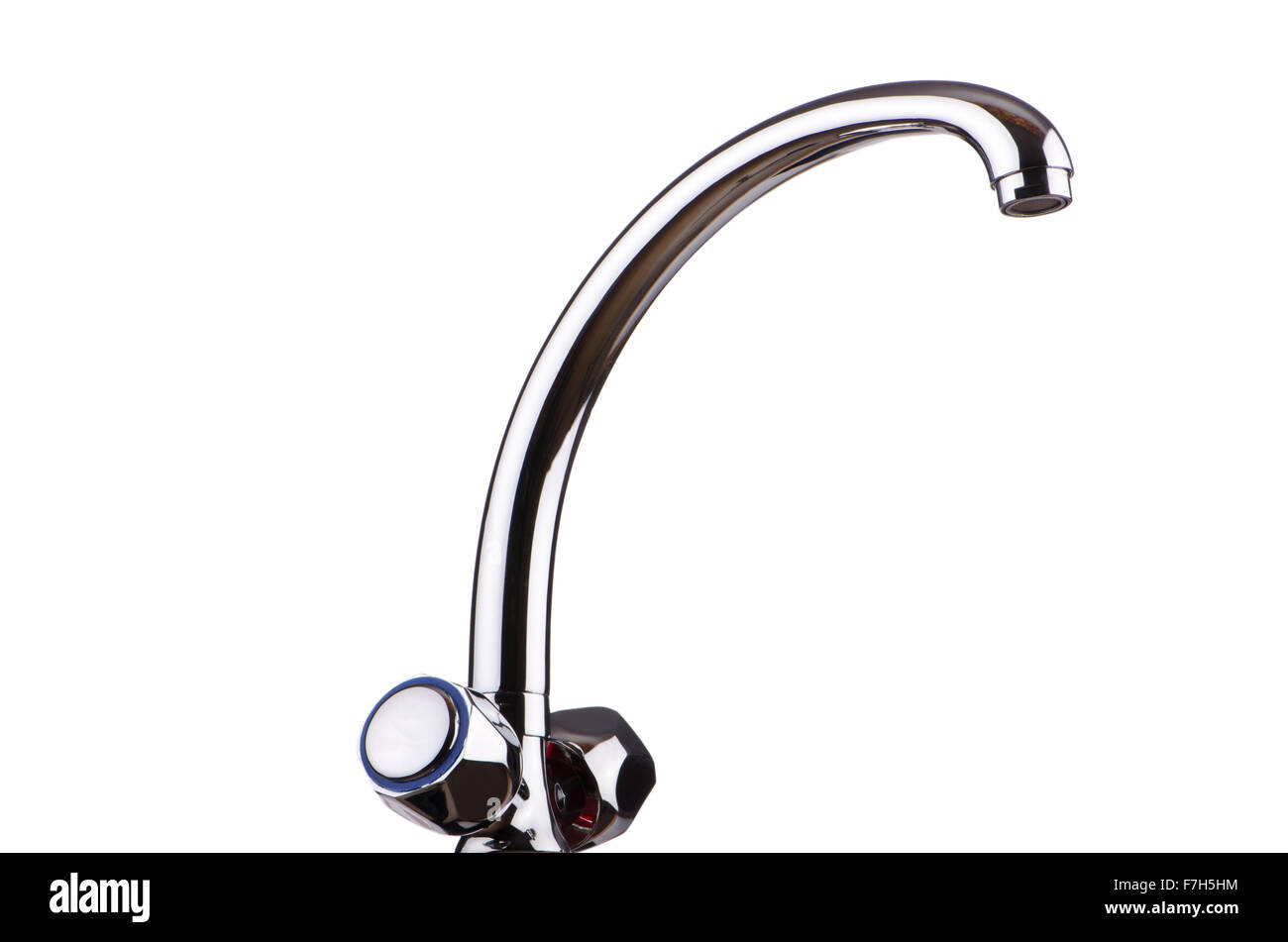 Chrome tap isolated on white background Stock Photo - Alamy
