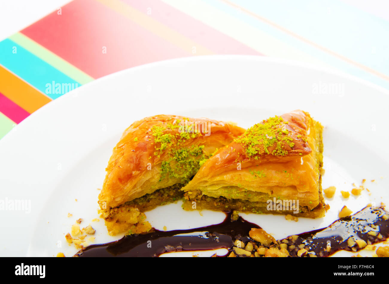 Traditional turkish sweet dessert Stock Photo - Alamy