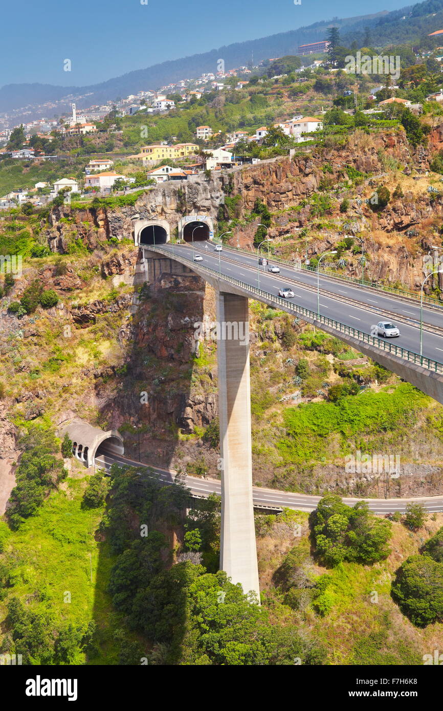 Highway "Via Rapida", Funchal, Madeira Island, Portugal Stock Photo - Alamy