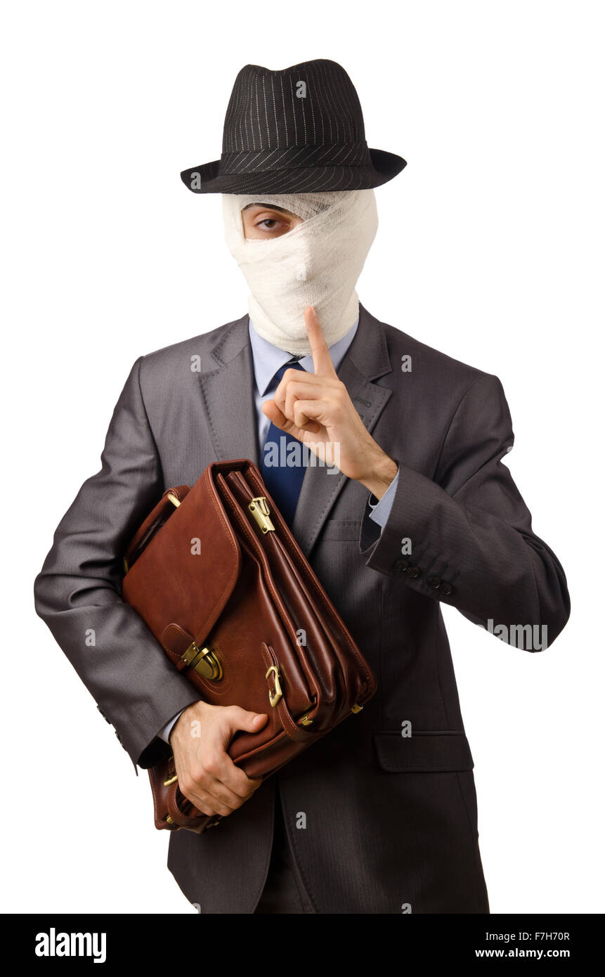 Man covered in medical bandages Stock Photo - Alamy
