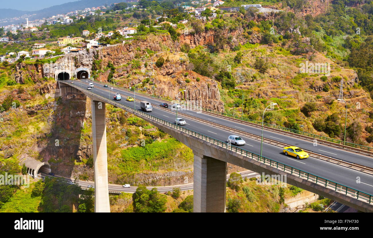 Highway "Via Rapida", Funchal, Madeira Island, Portugal Stock Photo - Alamy