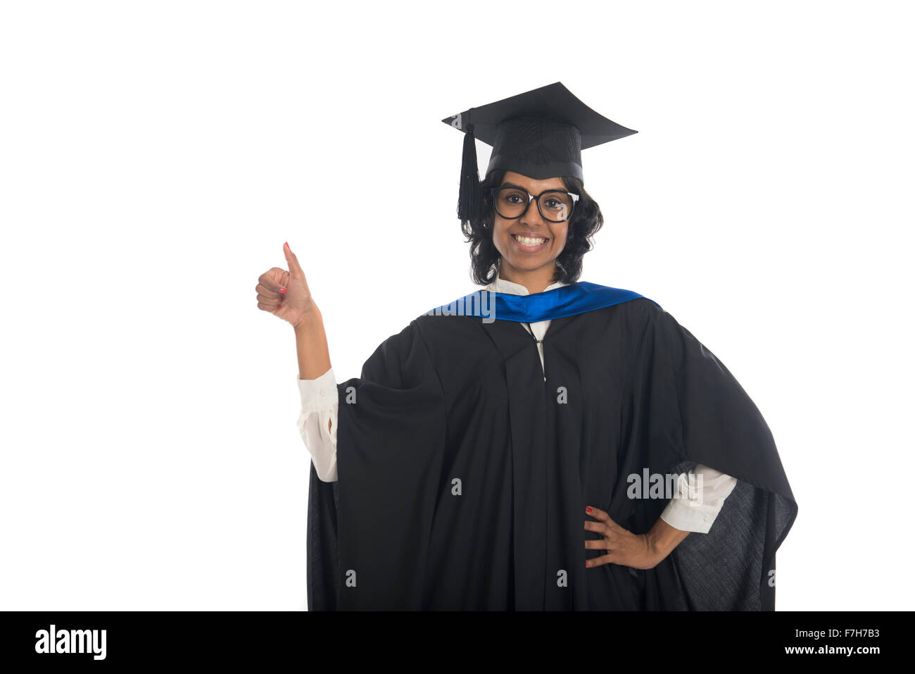 indian female graduate celebrating Stock Photo - Alamy