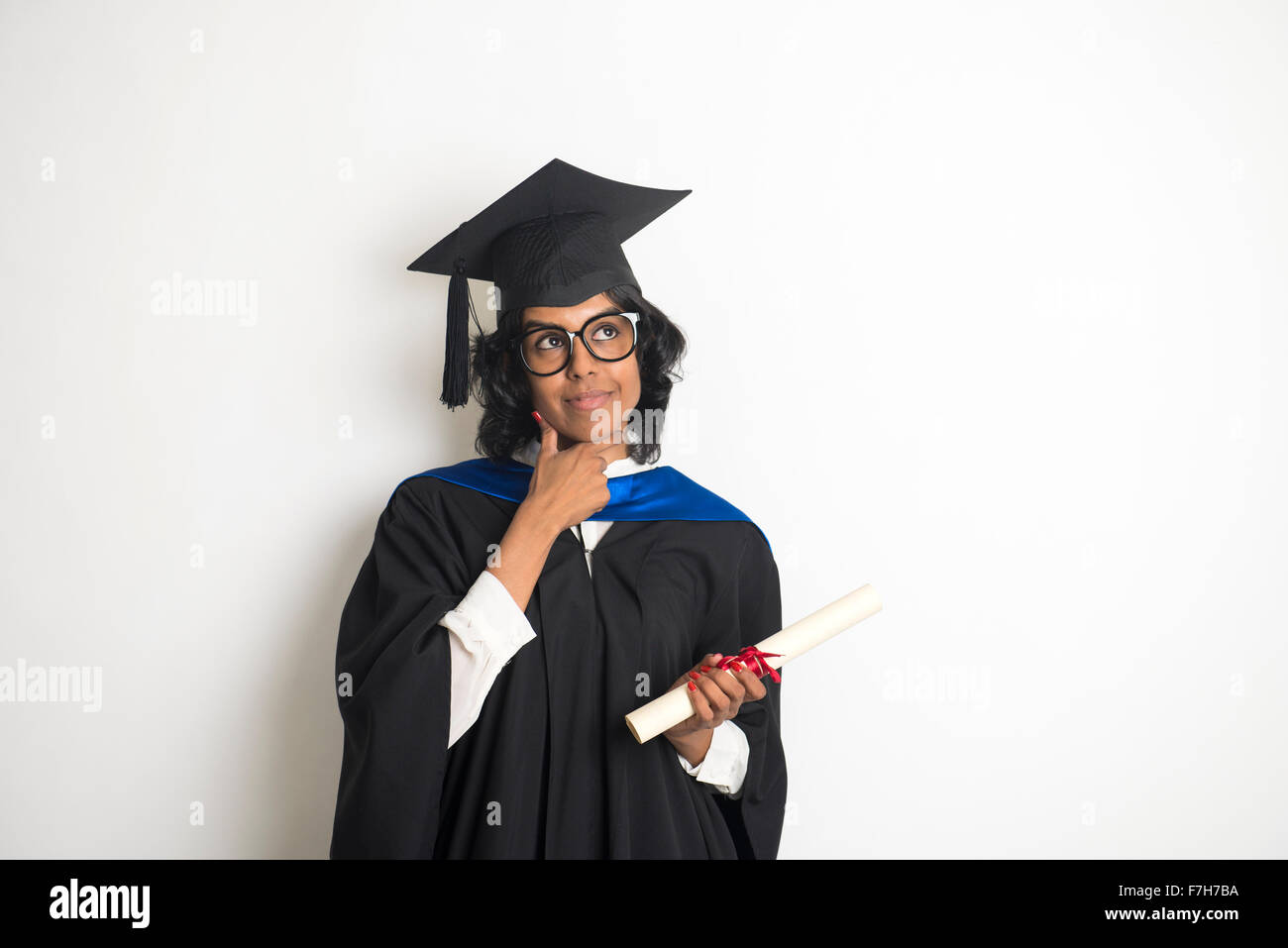 indian female graduate celebrating Stock Photo - Alamy