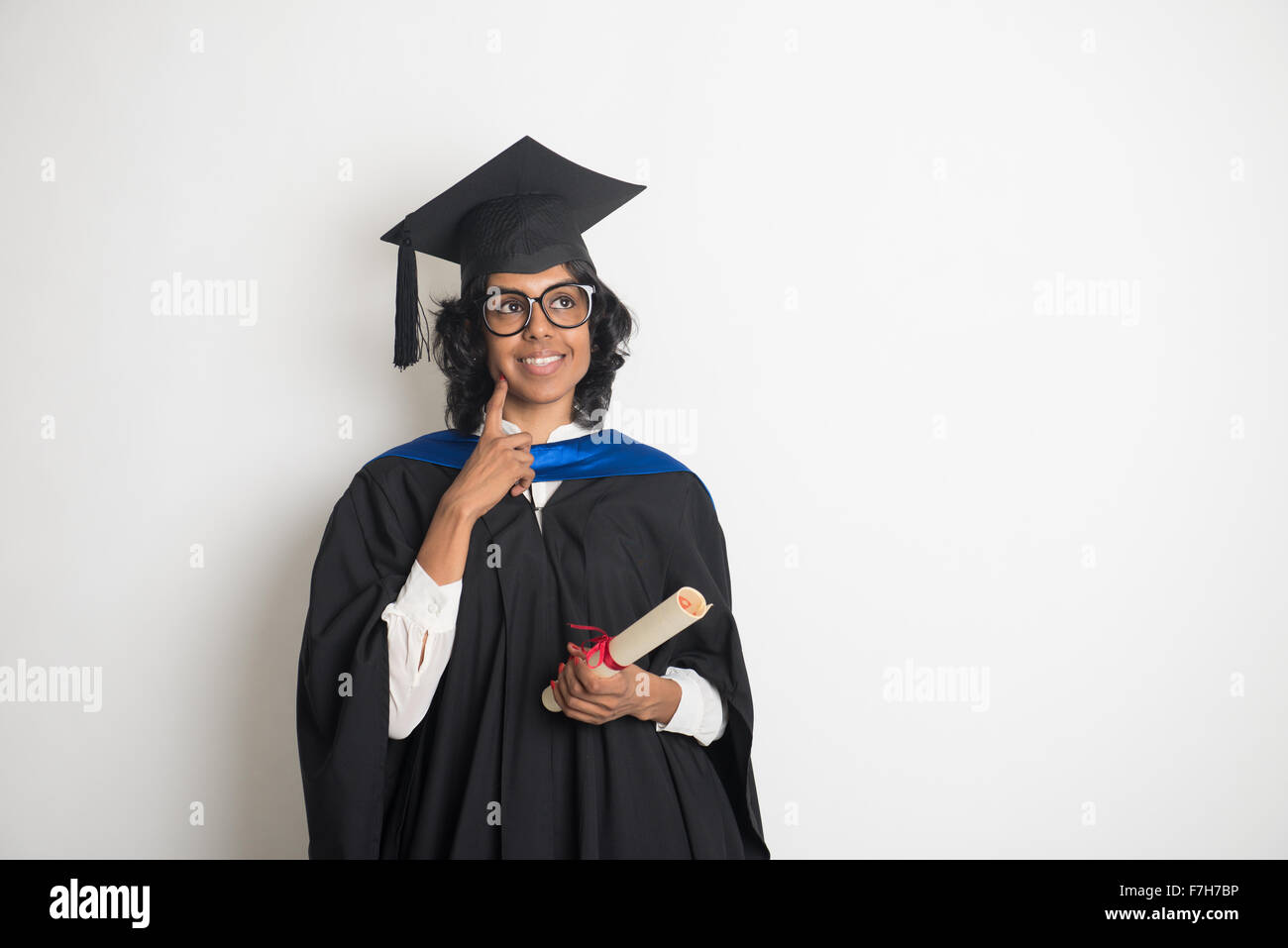 indian female graduate celebrating Stock Photo - Alamy