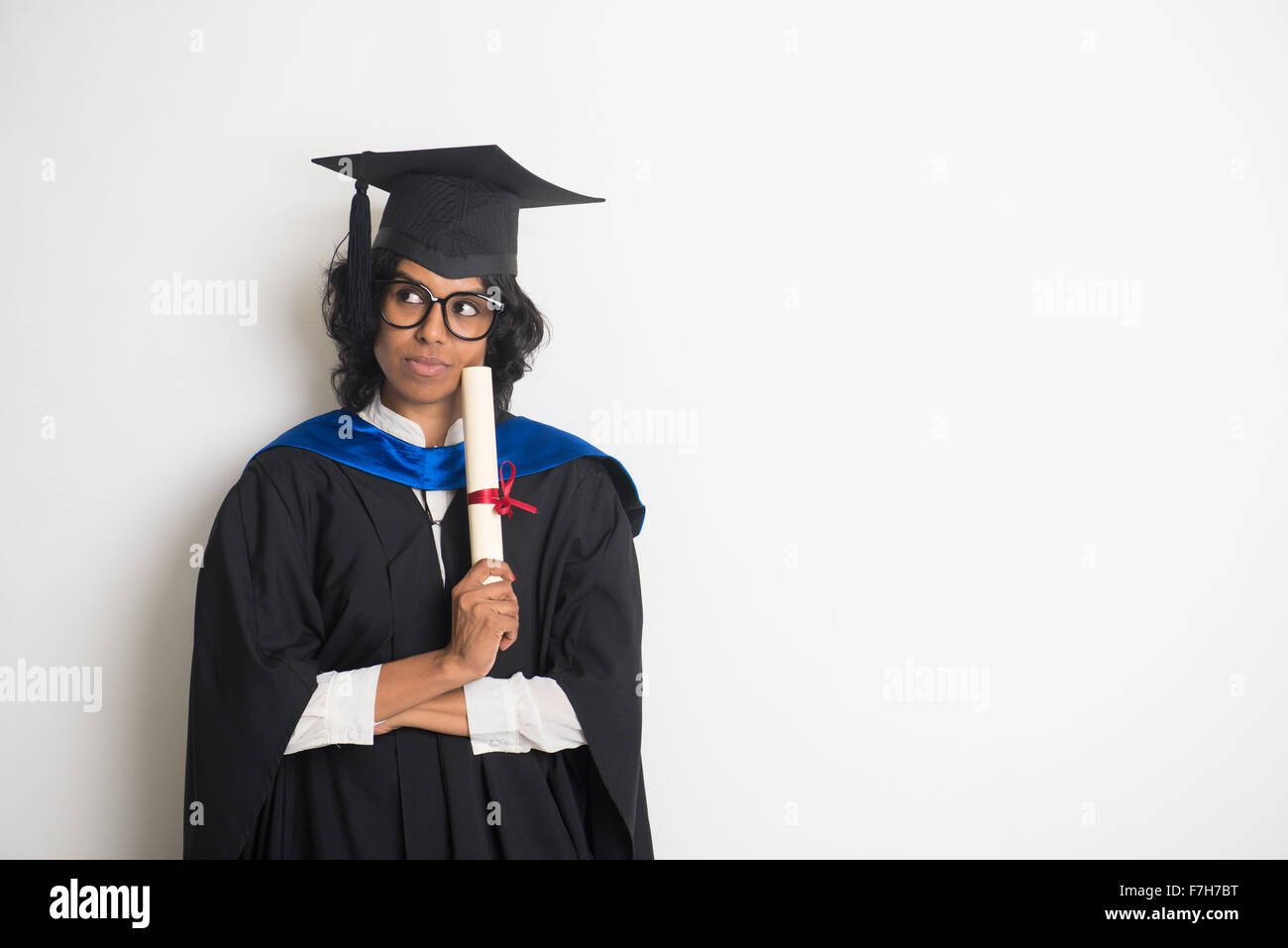 indian female graduate celebrating Stock Photo - Alamy