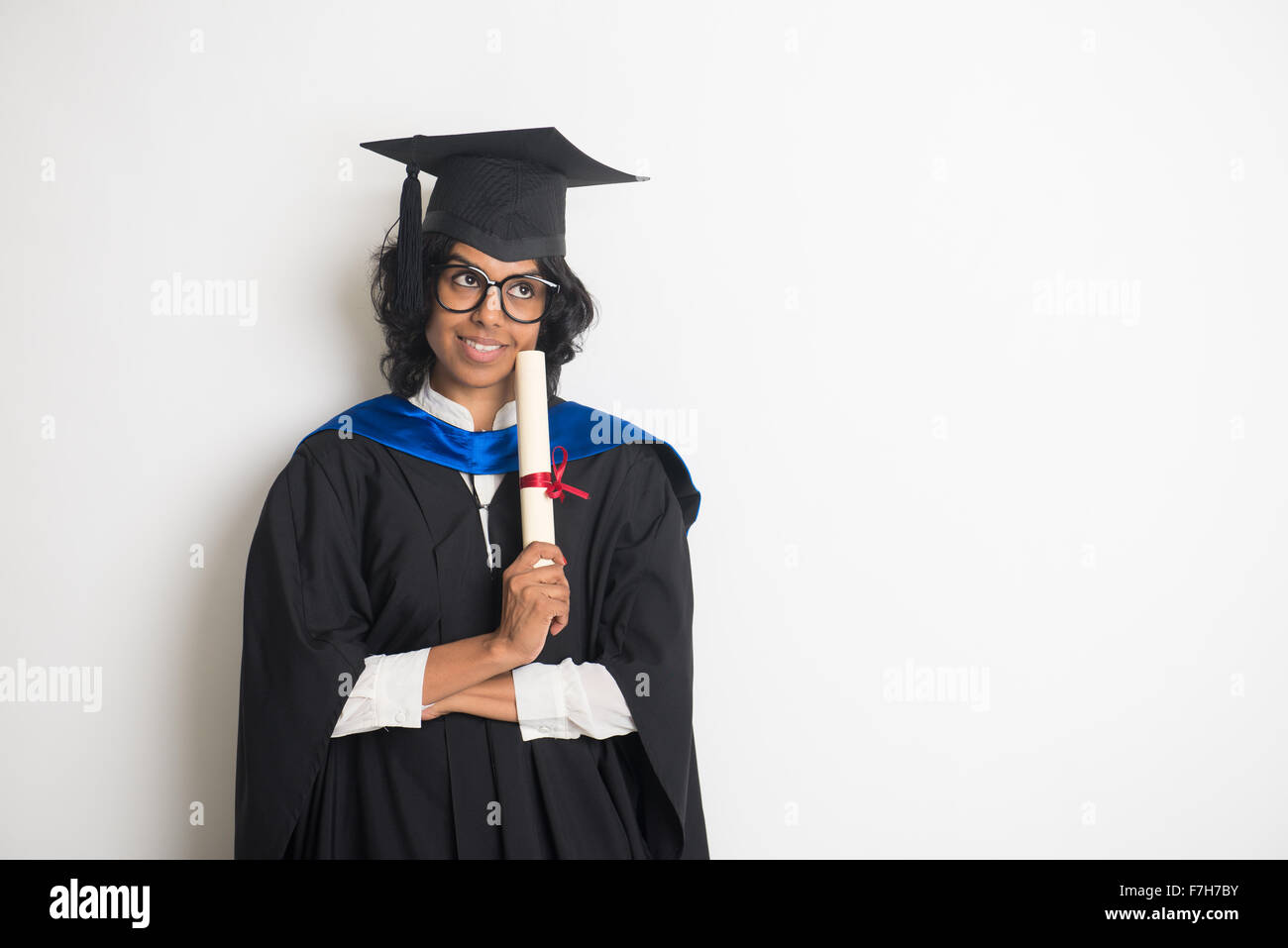indian female graduate celebrating Stock Photo - Alamy