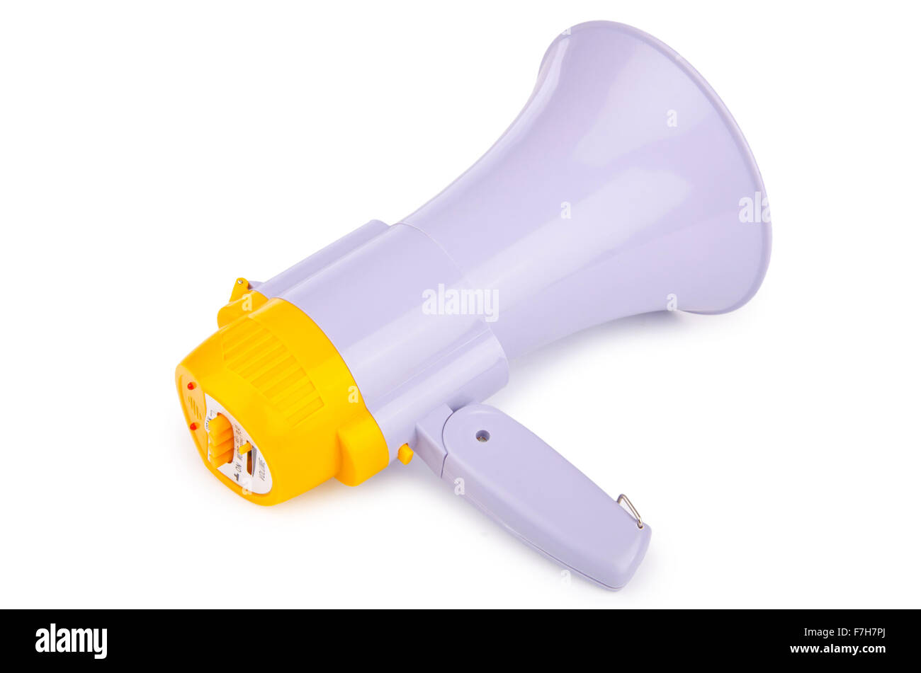 Loudspeaker isolated on the white background Stock Photo - Alamy