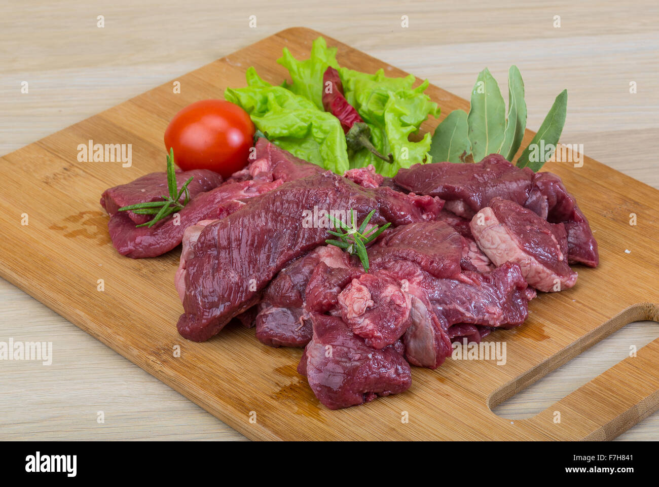 Raw wild venison meat - ready for cooking Stock Photo - Alamy