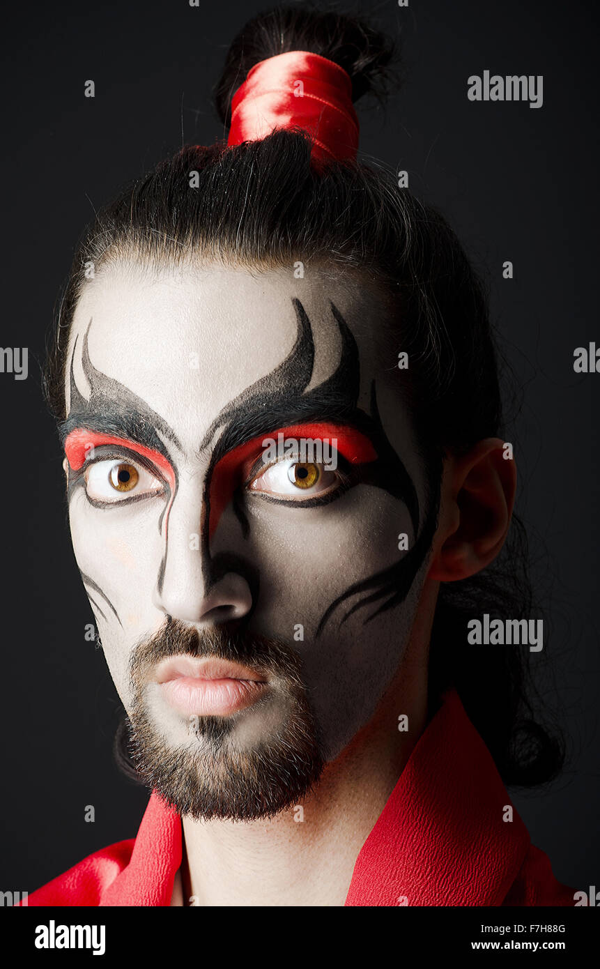 Japanese actor in studio shoot Stock Photo - Alamy