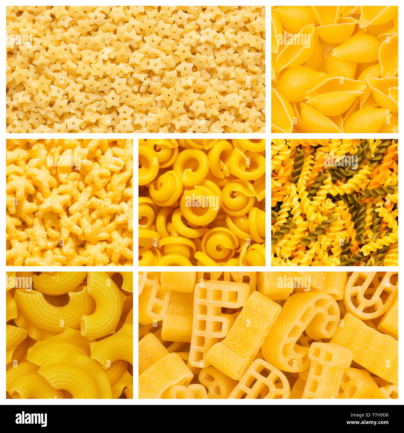 Set of various pasta backgrounds Stock Photo - Alamy