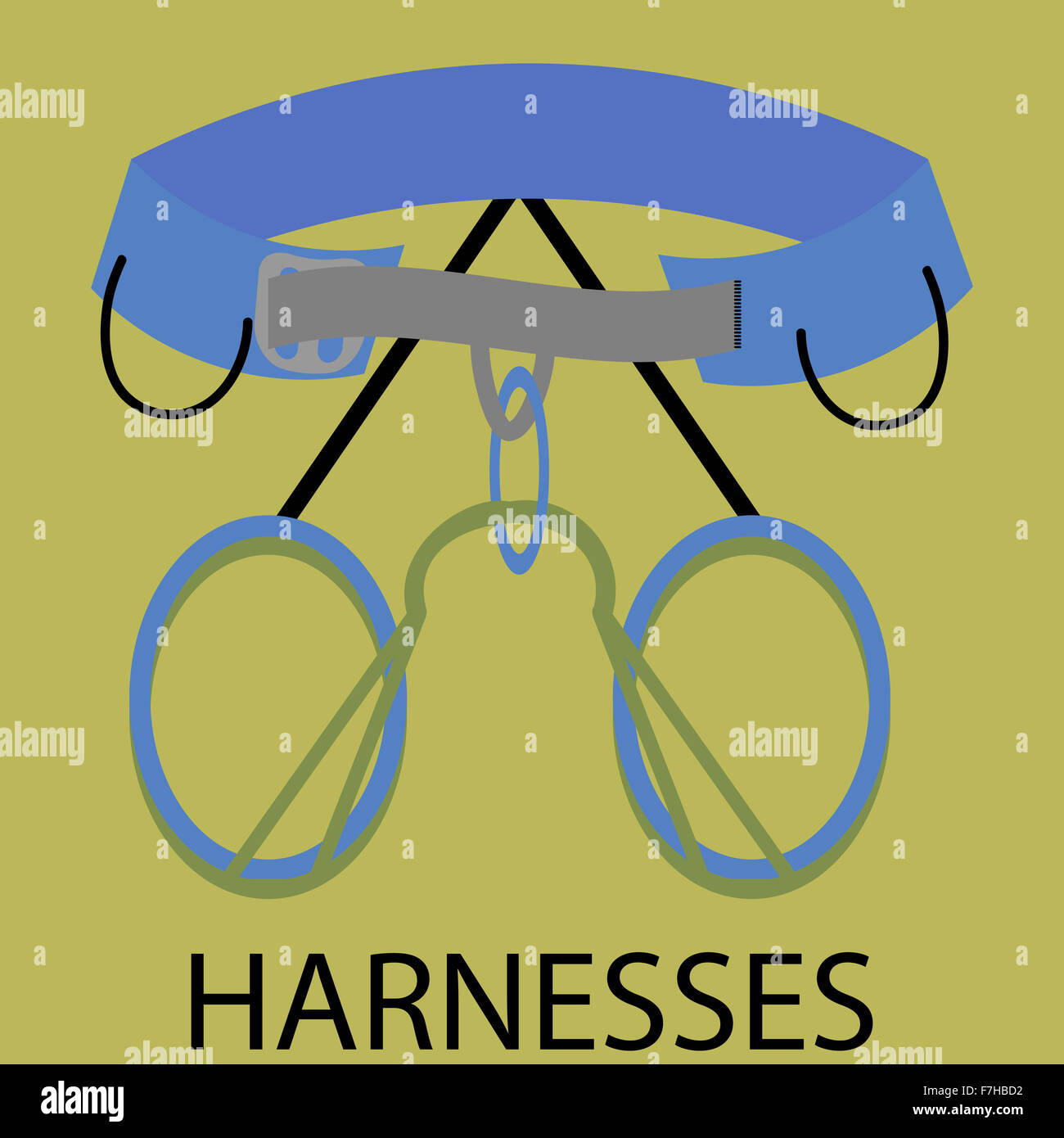 Safety harness illustration hi-res stock photography and images - Alamy