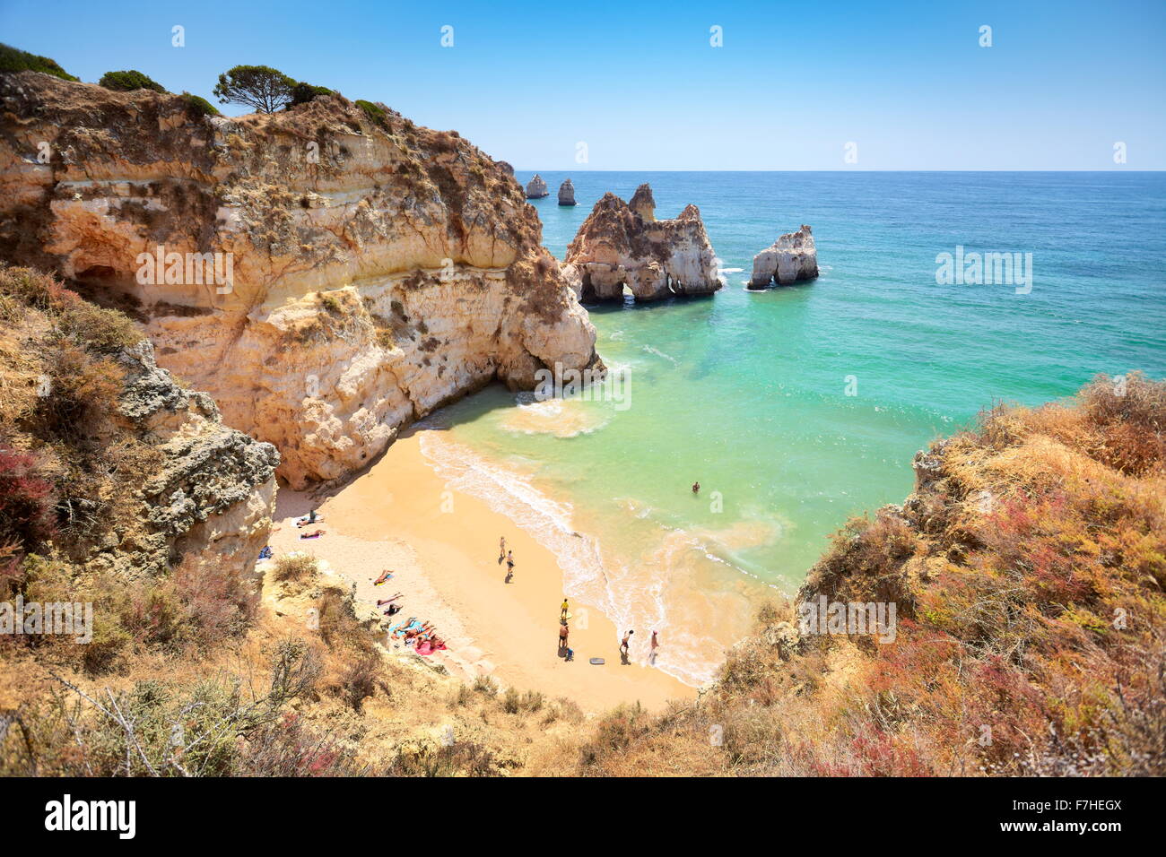 Prainha Beach near Alvor, Algarve, Portugal Stock Photo - Alamy