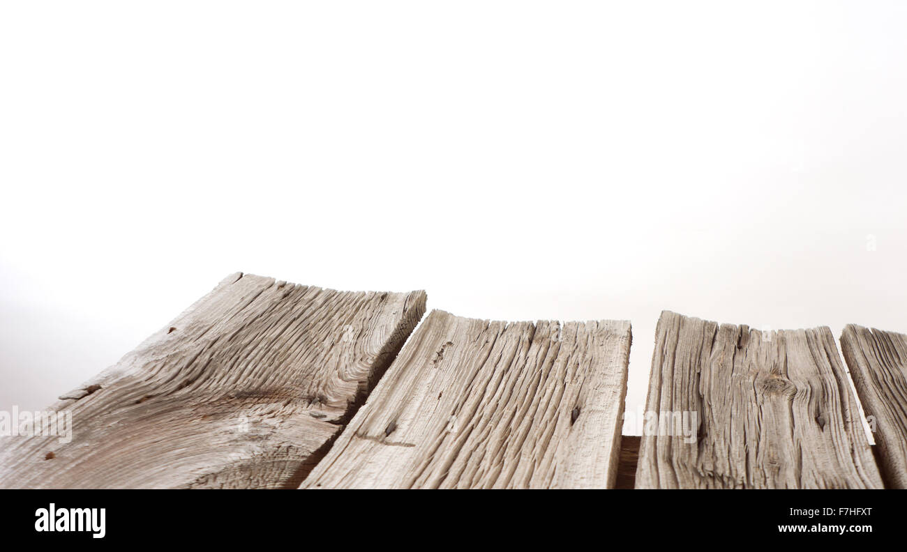 Aged old wood panels white background Stock Photo - Alamy