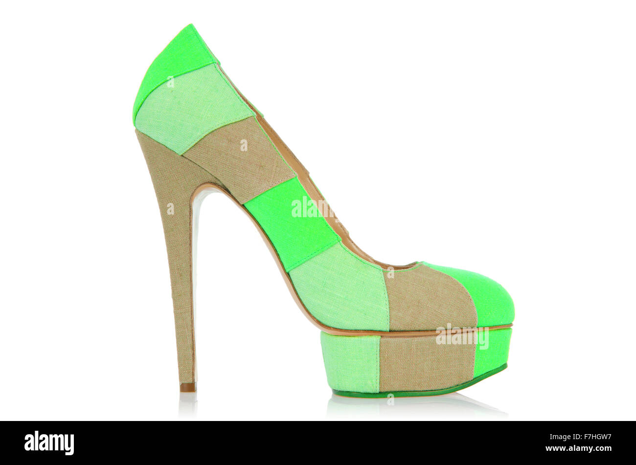 Woman shoes isolated on white Stock Photo - Alamy