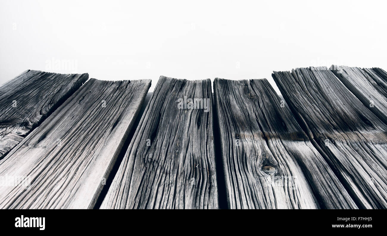 Old wooden empty table Stock Photo - Alamy