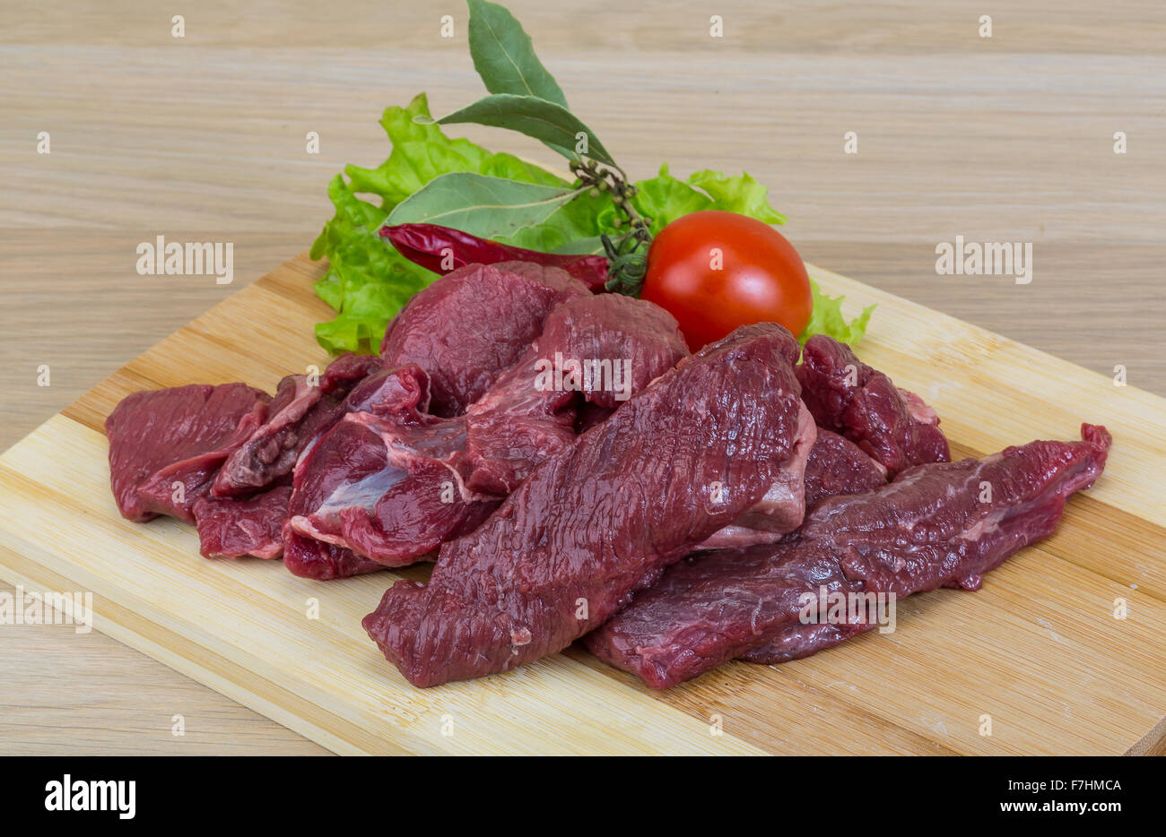 Raw wild venison meat - ready for cooking Stock Photo - Alamy
