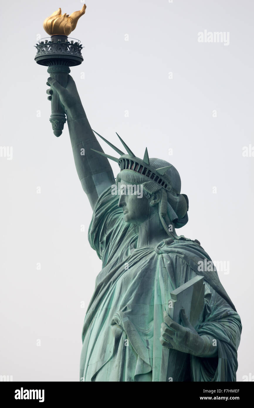 The Statue of Liberty is a colossal neoclassical sculpture on Liberty ...