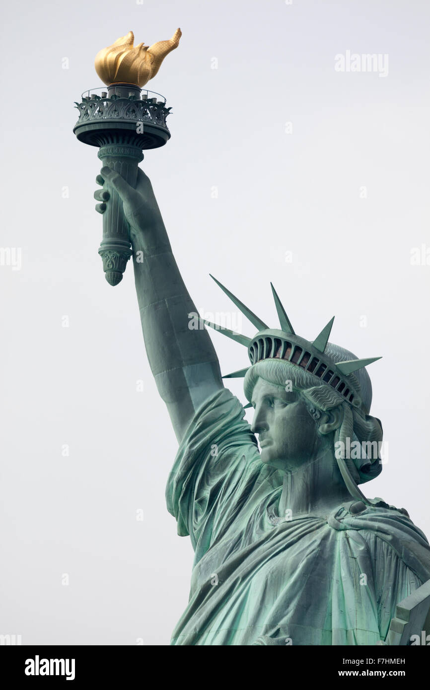 The Statue of Liberty is a colossal neoclassical sculpture on Liberty ...