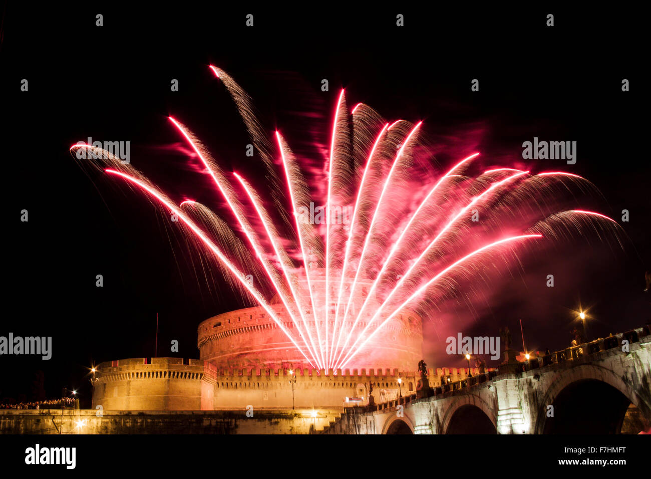 Rome new year fireworks hi-res stock photography and images - Alamy