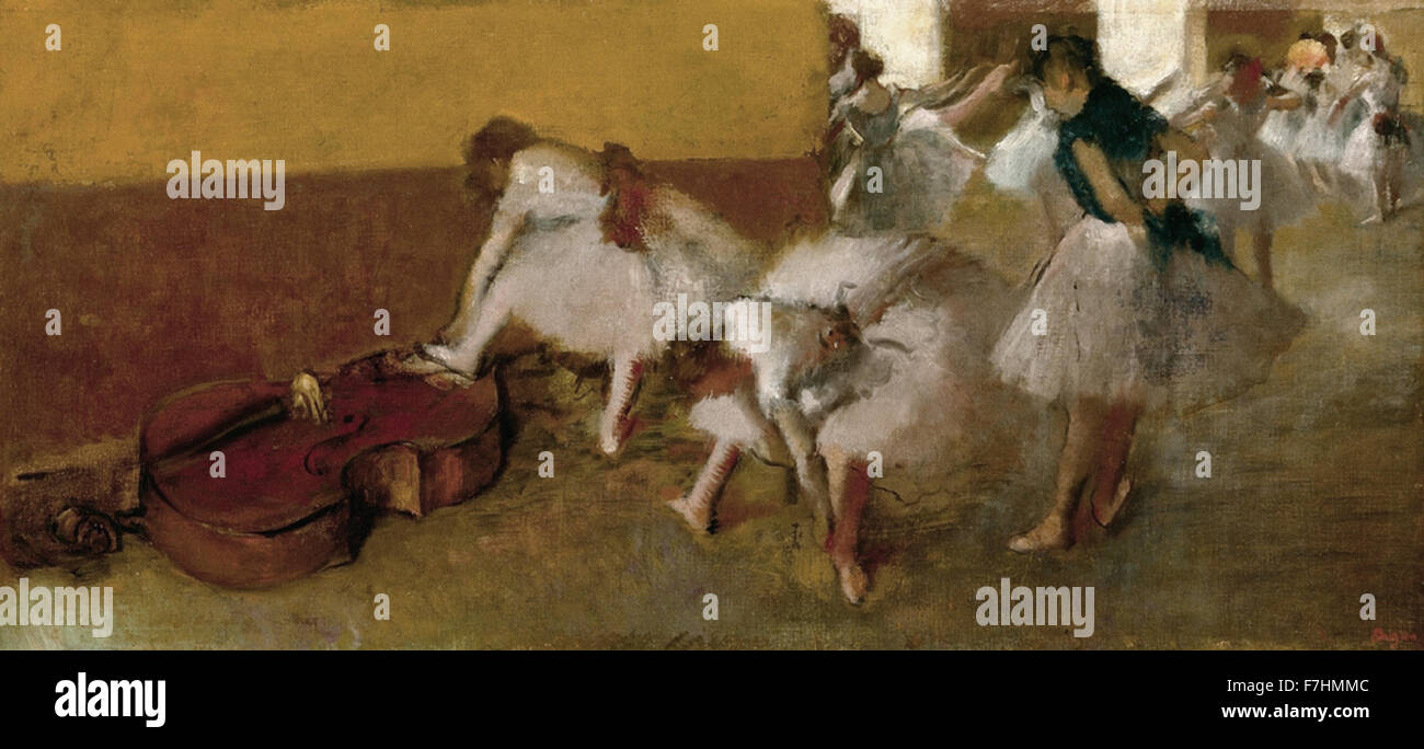 Edgar Degas - Dancers in the Green Room Stock Photo - Alamy