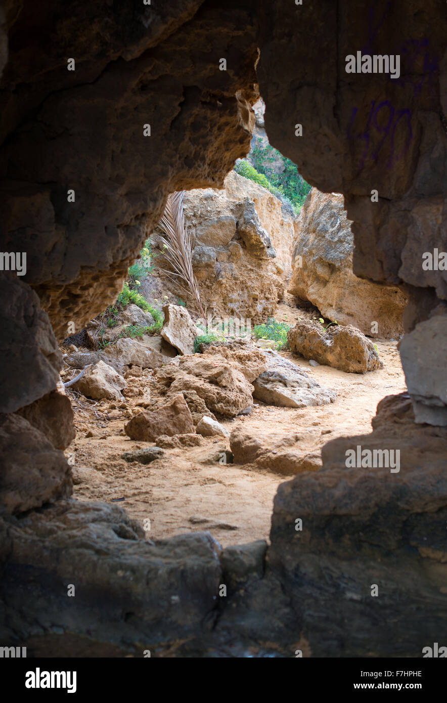 View from the cave Stock Photo - Alamy