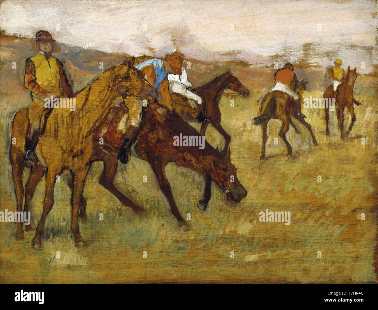 Edgar Degas - Before the Race Stock Photo - Alamy