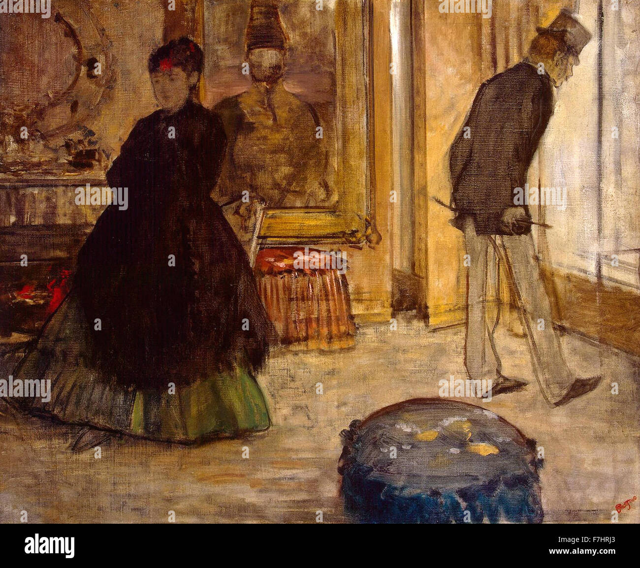 Edgar Degas - Interior with two Figures Stock Photo - Alamy