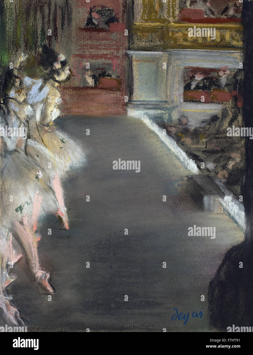 Edgar Degas - Dancers at the Old Opera House Stock Photo - Alamy