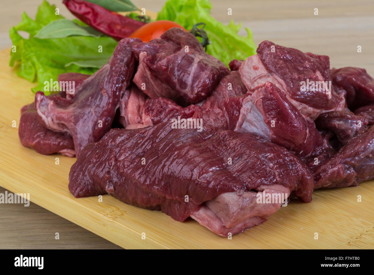 Raw wild venison meat - ready for cooking Stock Photo - Alamy