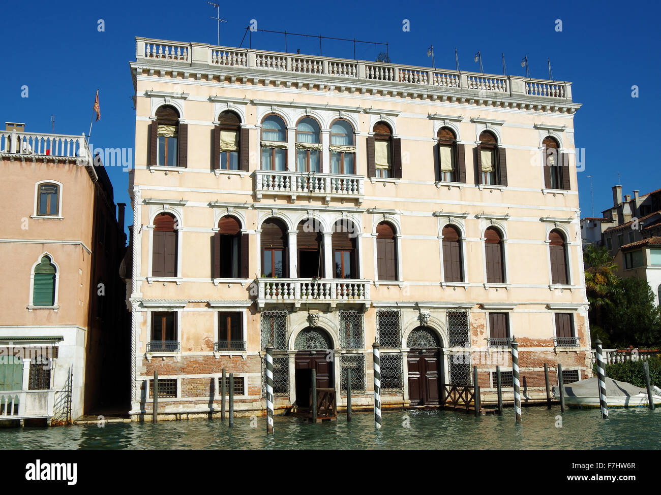 Continuous balustrade at roof level serlian windows hi-res stock ...