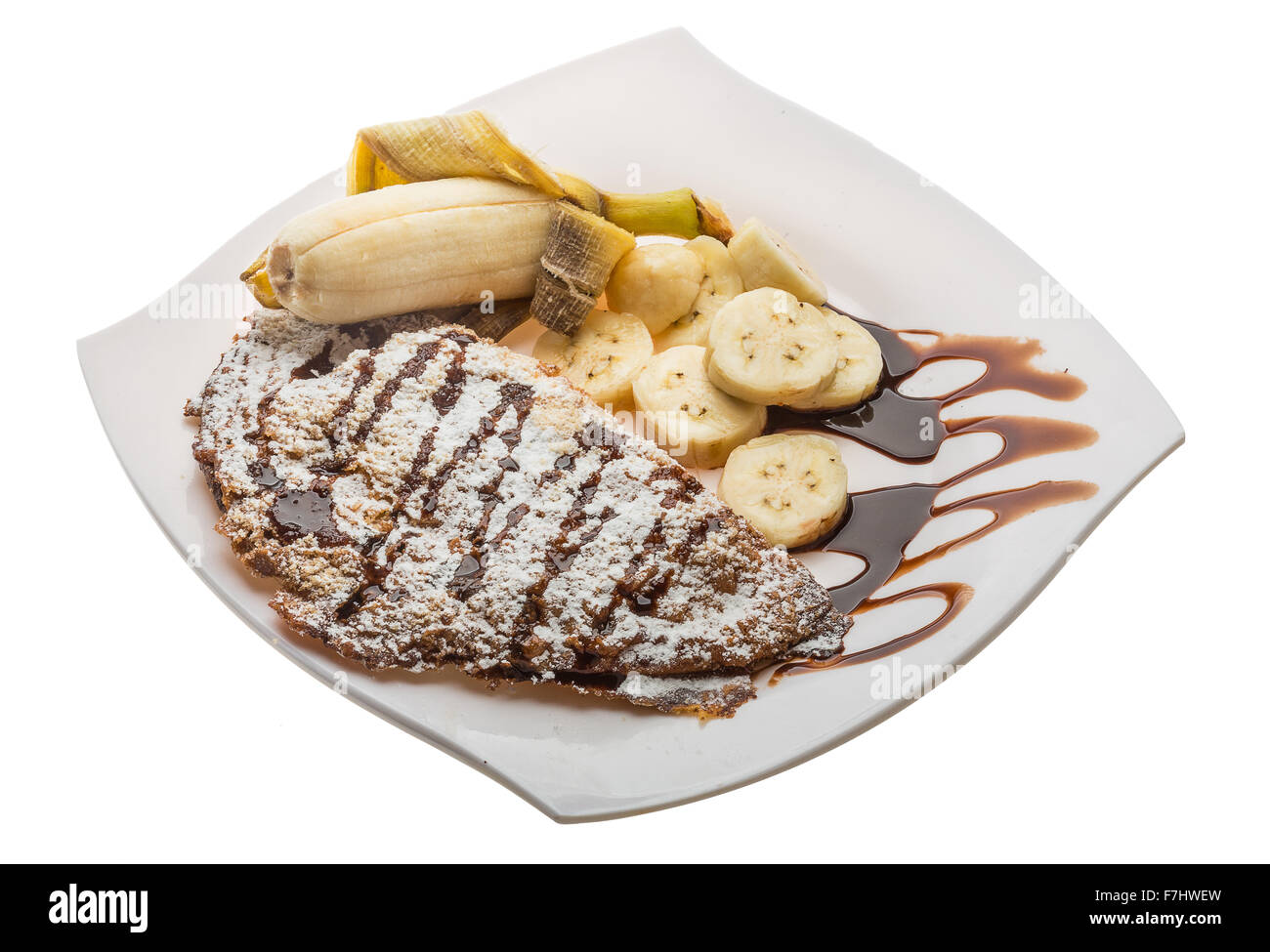 Banana pastry sugar powder Cut Out Stock Images & Pictures - Alamy