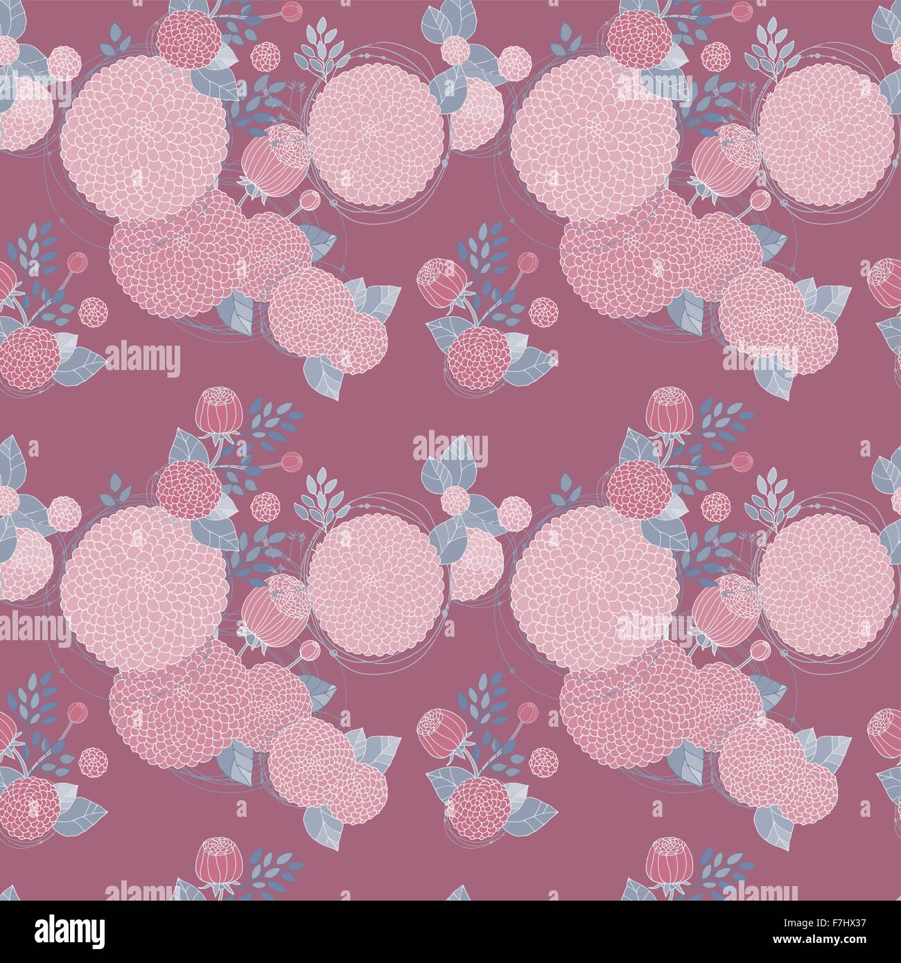 Seamless texture with asters Stock Vector Image & Art - Alamy