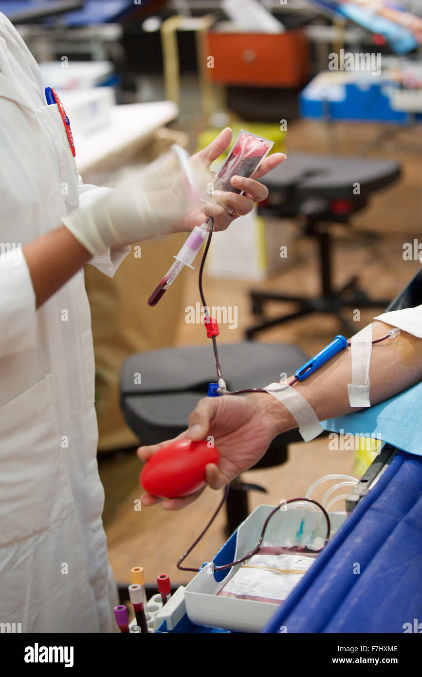 Person donating blood, cropped Stock Photo - Alamy