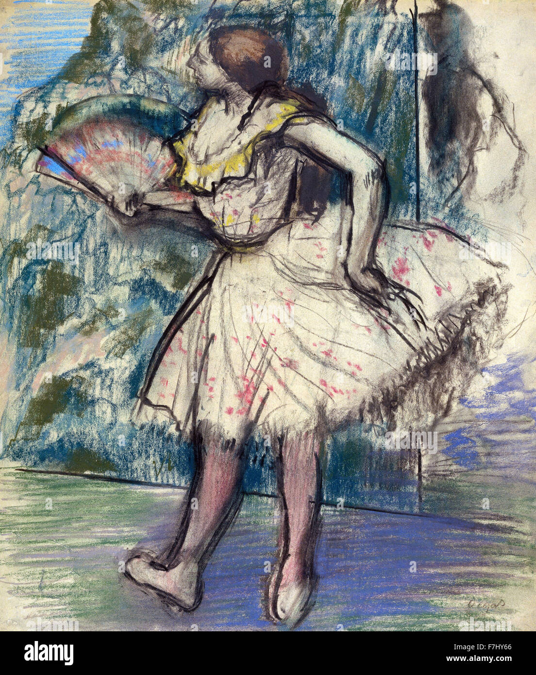 Edgar Degas - Dancer with a Fan Stock Photo - Alamy