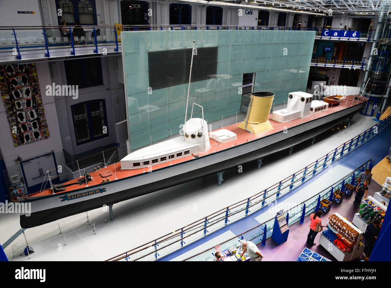 Turbinia Steam Turbine Ship Newcastle High Resolution Stock Photography ...