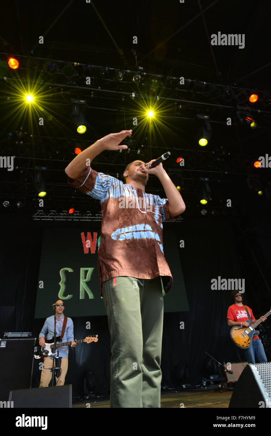 Criolo Brazilian Rapper and Soul Singer, Open Air Stage, WOMAD 2015 ...