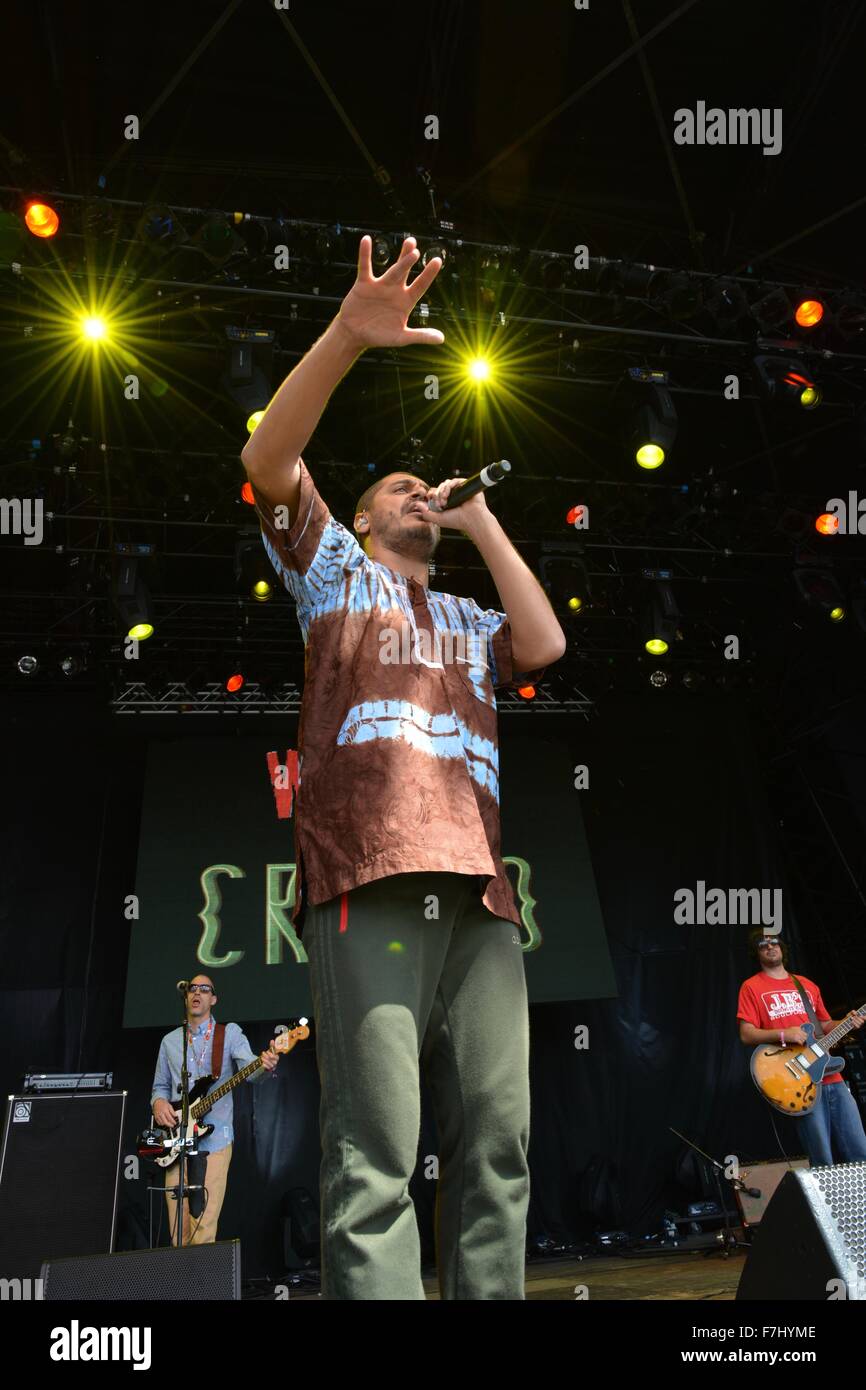 Criolo Brazilian Rapper and Soul Singer, Open Air Stage, WOMAD 2015 ...
