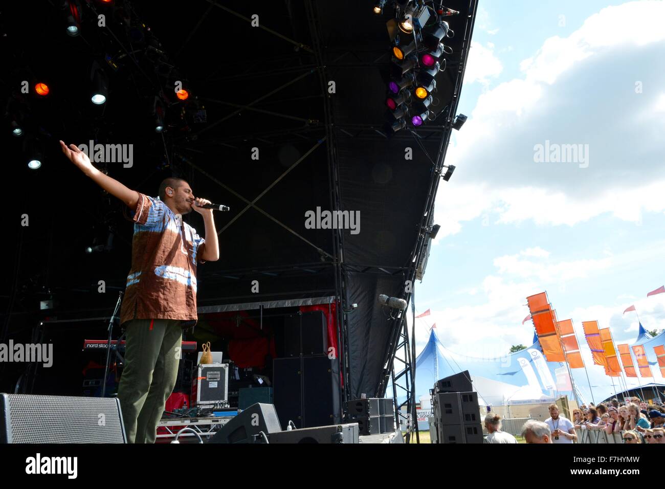 Criolo Brazilian Rapper and Soul Singer, Open Air Stage, WOMAD 2015 ...