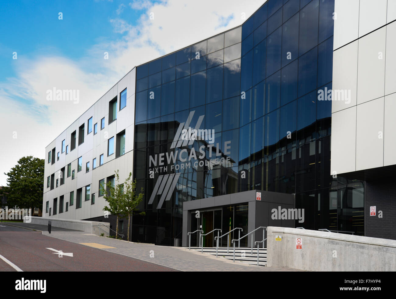 Newcastle Sixth Form College Stock Photo - Alamy