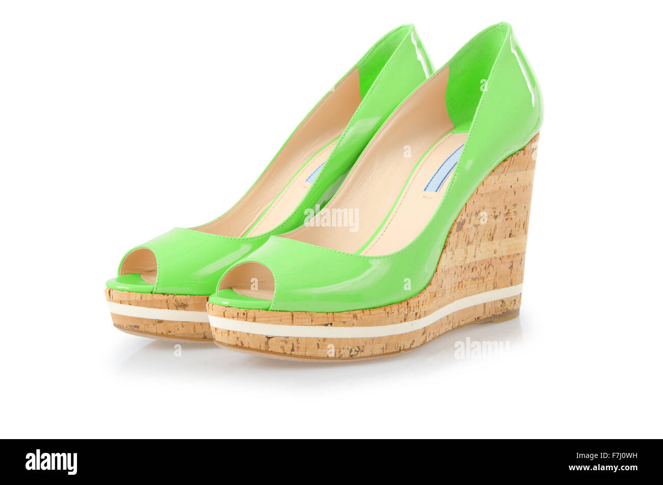 Woman shoes isolated on white Stock Photo - Alamy