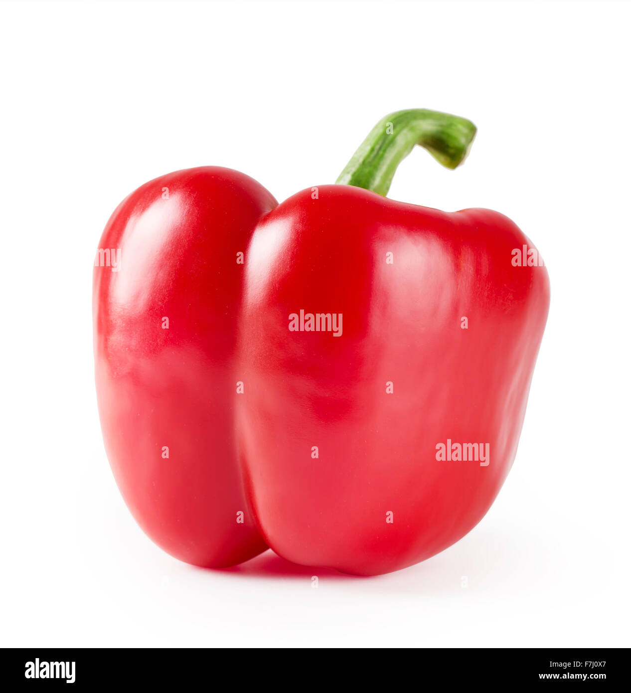Bright red pepper isolated on white background Stock Photo - Alamy