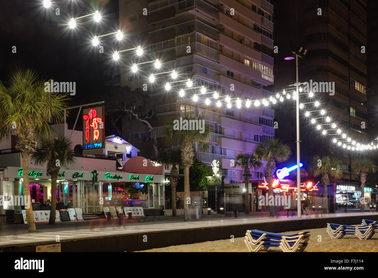 Benidorm Night Stock Photos & Benidorm Night Stock Images - Alamy