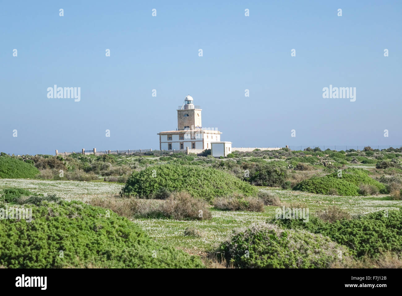 Lighthouse on Tabarca Island Stock Photo - Alamy