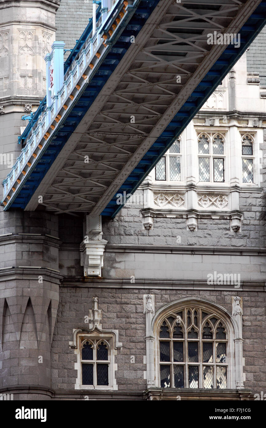 A view of part of Tower Bridge in London, England Stock Photo - Alamy
