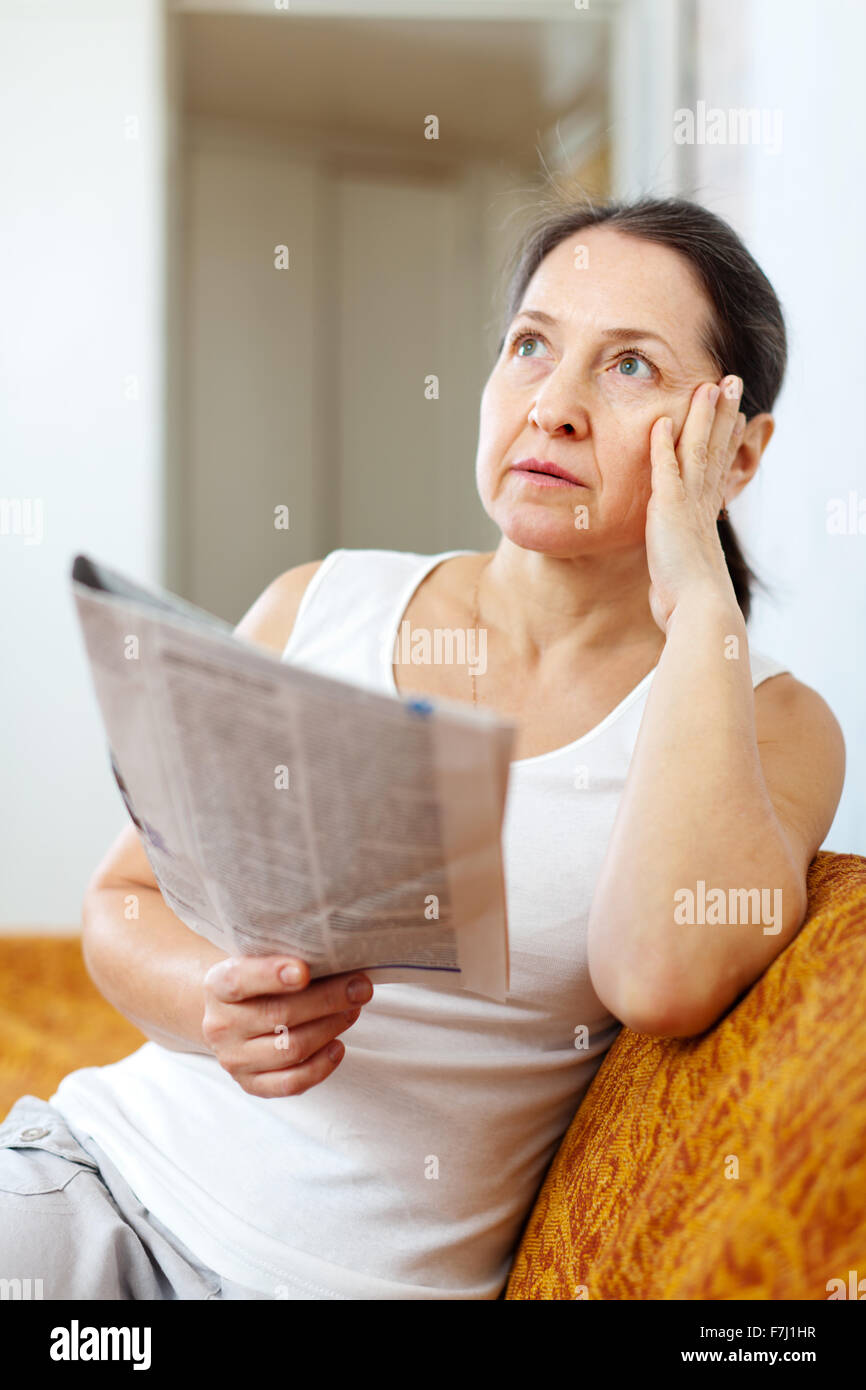Wistful woman hi-res stock photography and images - Alamy